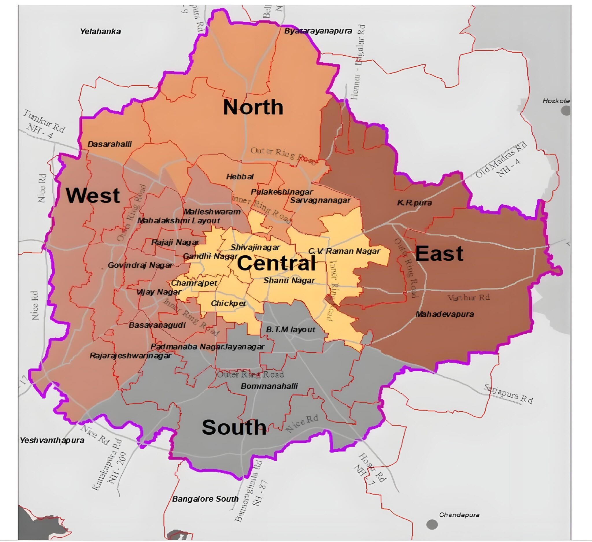 East Bengaluru Ranks Richest, North Poorest In City’s New Five ...