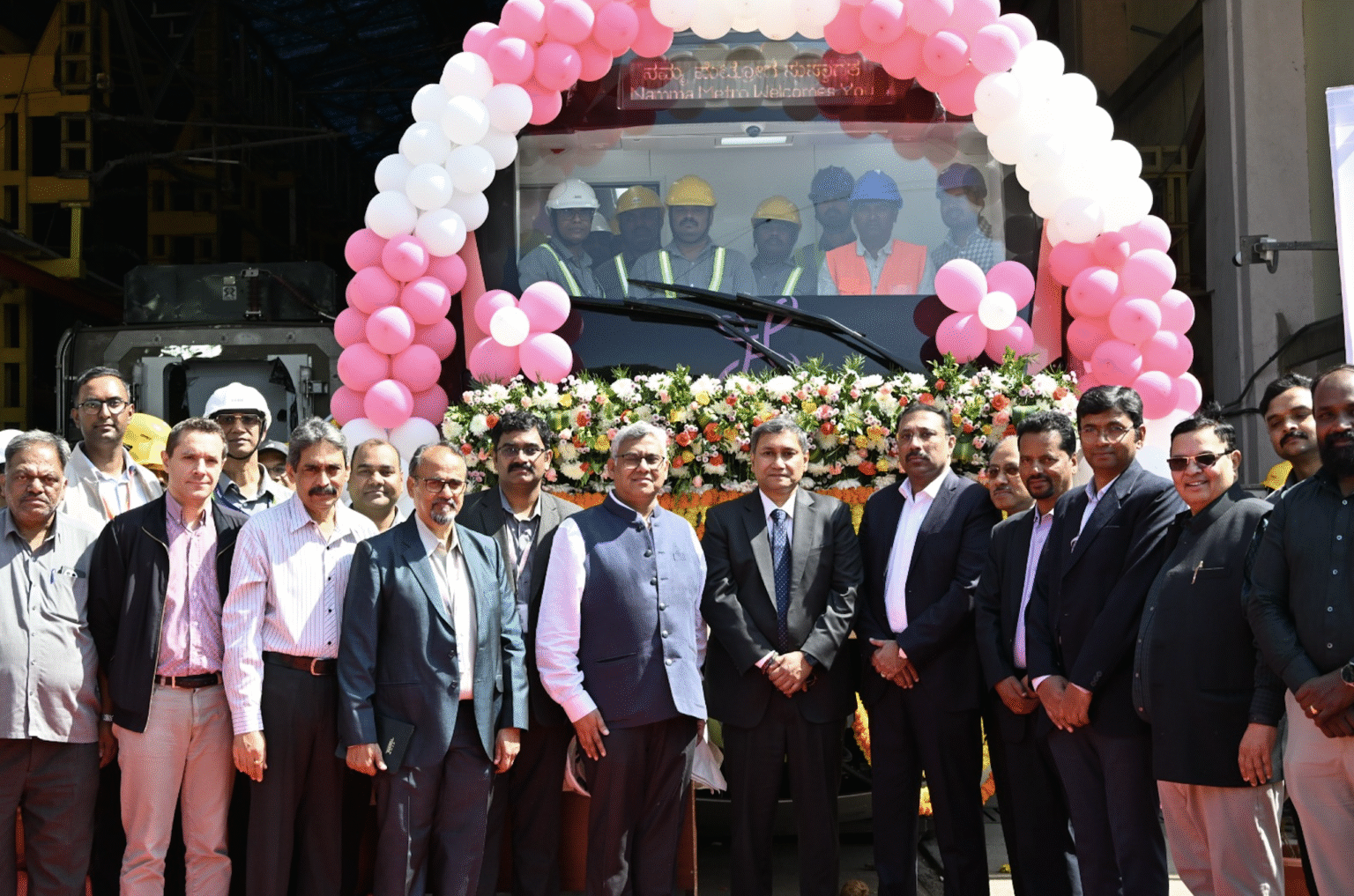 BEML Unveils Prototype Of Driverless Metro Train For Bengaluru’s Pink ...